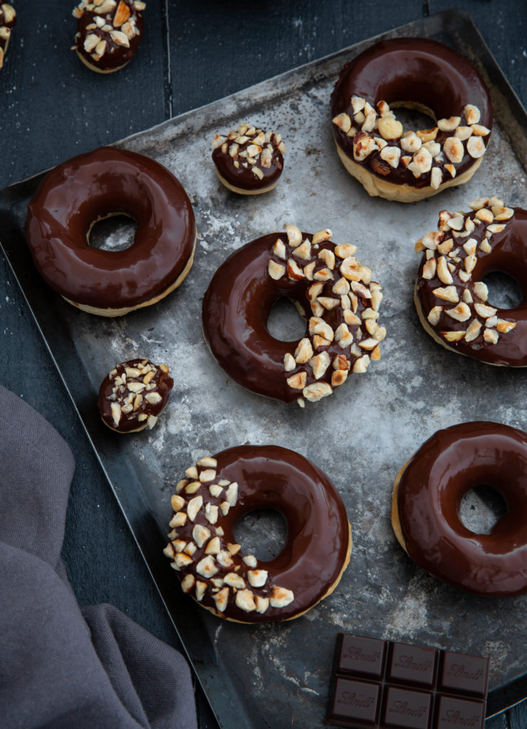 Donuts au four chocolat noisette - Les Gourmandises de Lou